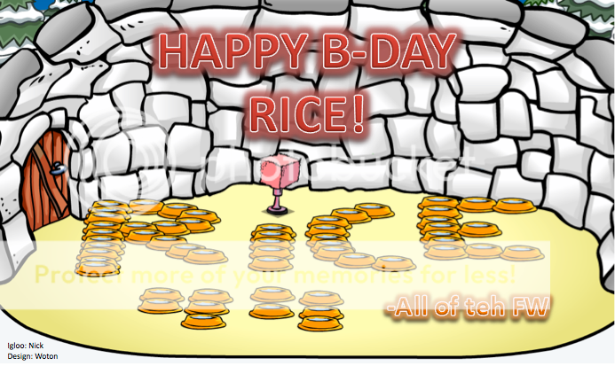 Happy Birthday RICE!!!! | Fire Warriors of CP